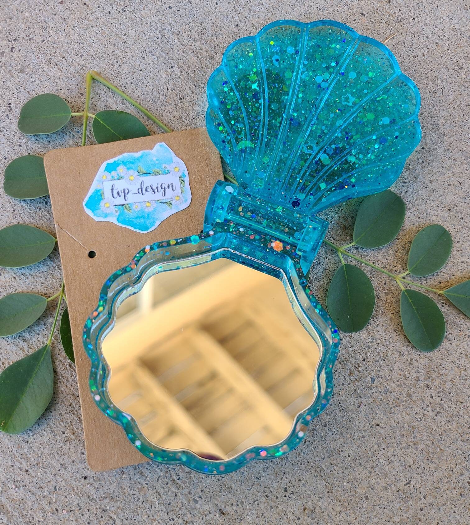 Glitter Compact Pocket Mirrors - Etsy