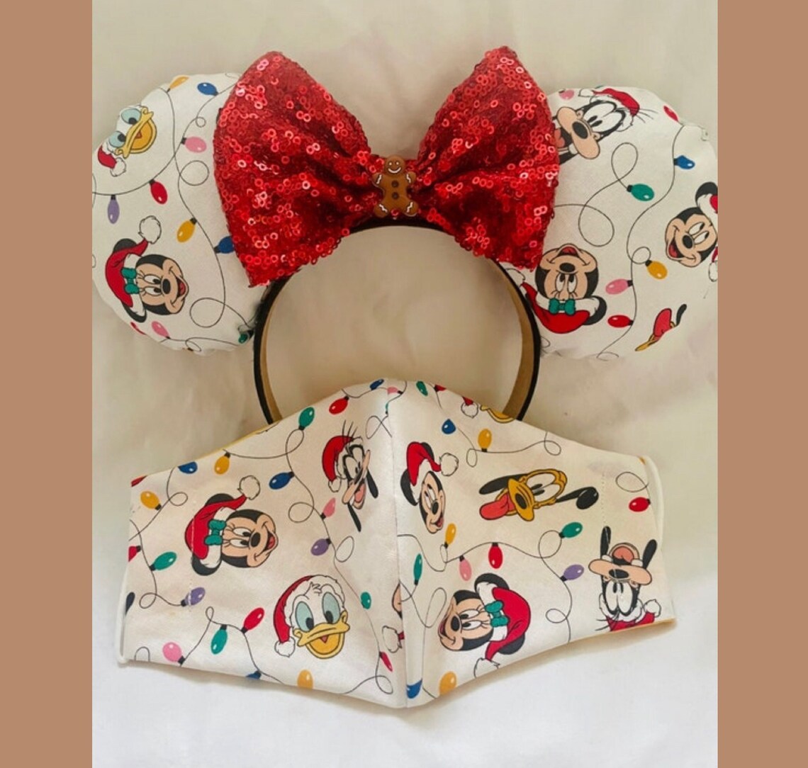Christmas Ears With Optional Mask Combo. - Etsy