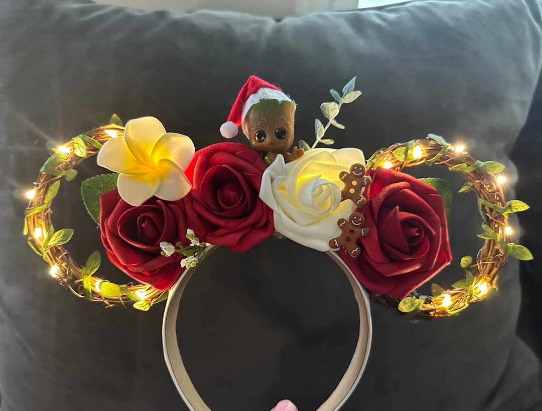 Christmas Ears (optional: Black or White Headbands) - Etsy