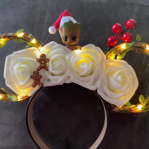 Christmas Ears (optional: Black or White Headbands) - Etsy