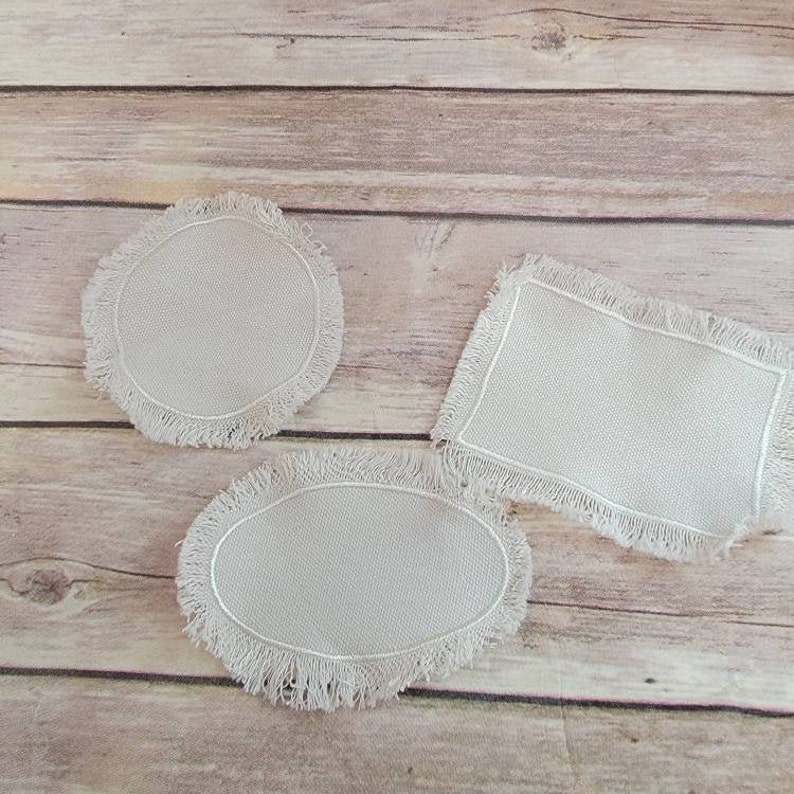 10pc Sublimation Hat Patch, Distressed Linen Hat Patches, Sublimation ...