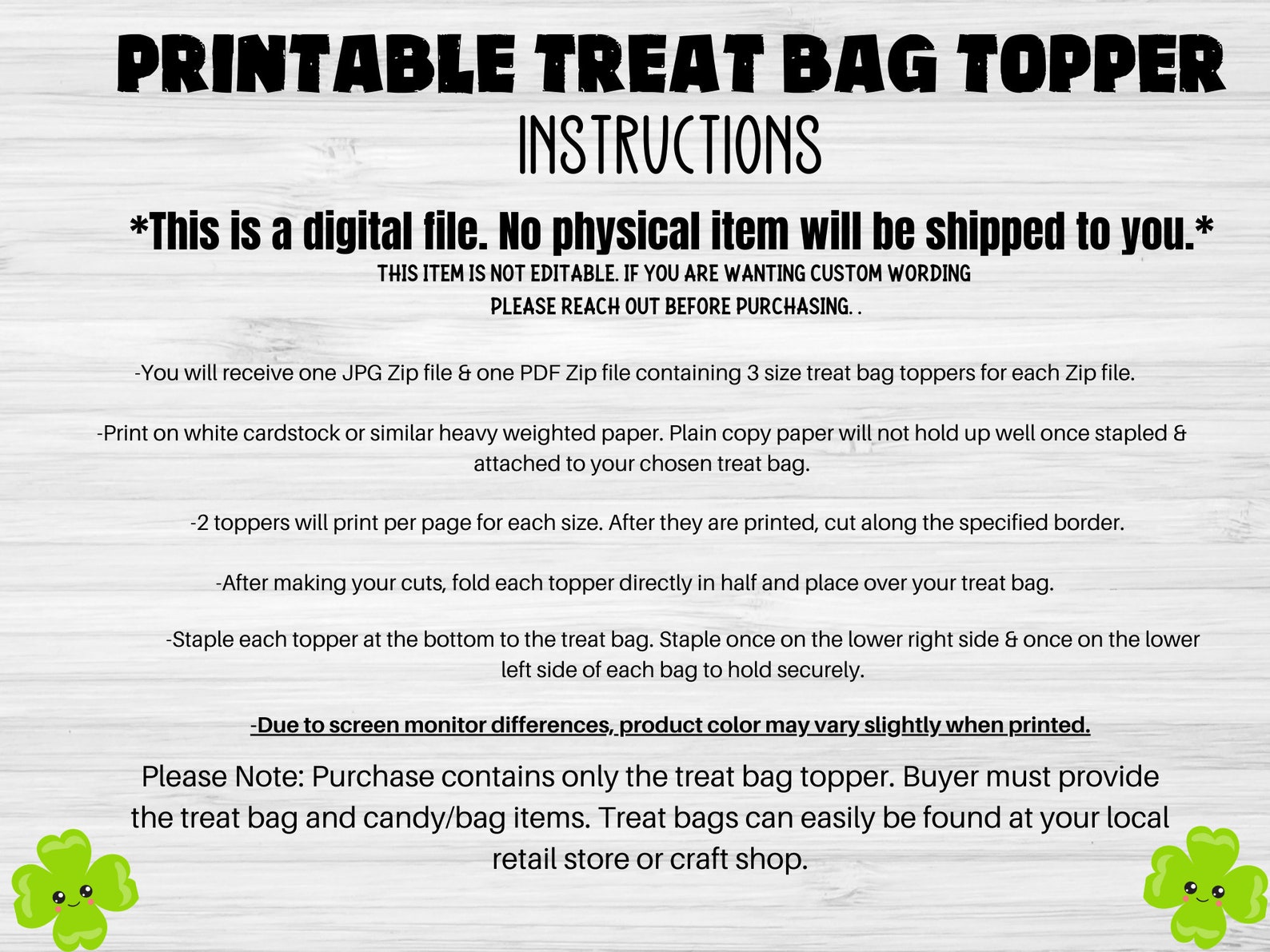 Leprechaun Bait Treat Bag Topper St. Patrick's Day Treat | Etsy