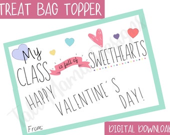 Valentine Treat Bag | Etsy