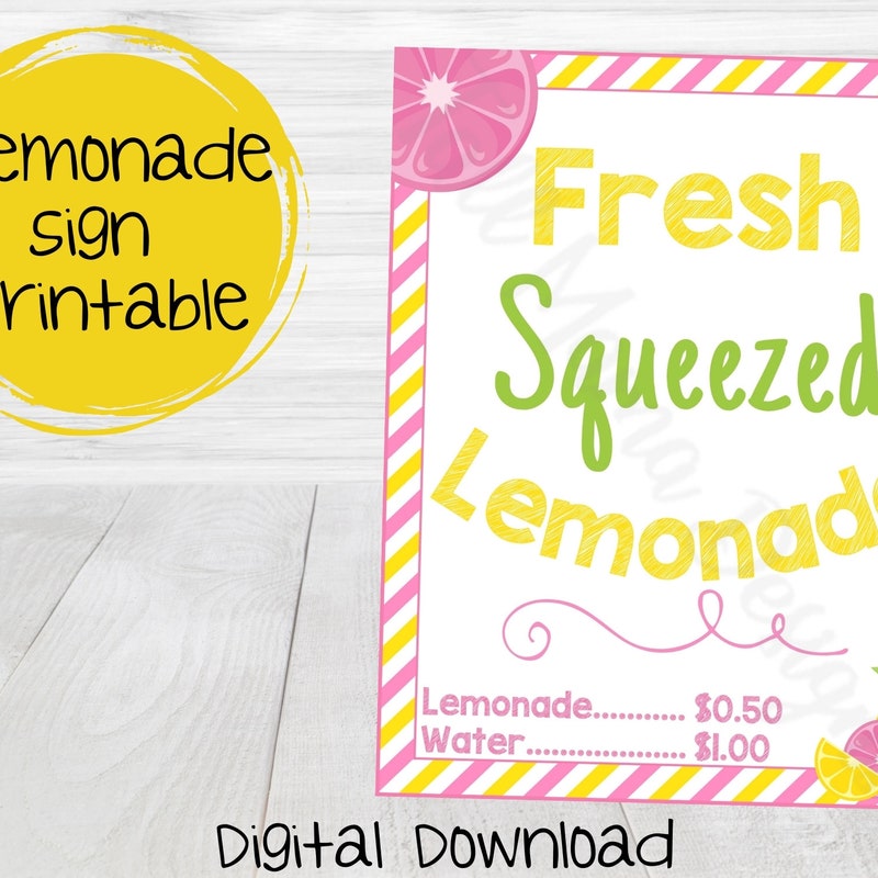 Lemonade Sign - Etsy