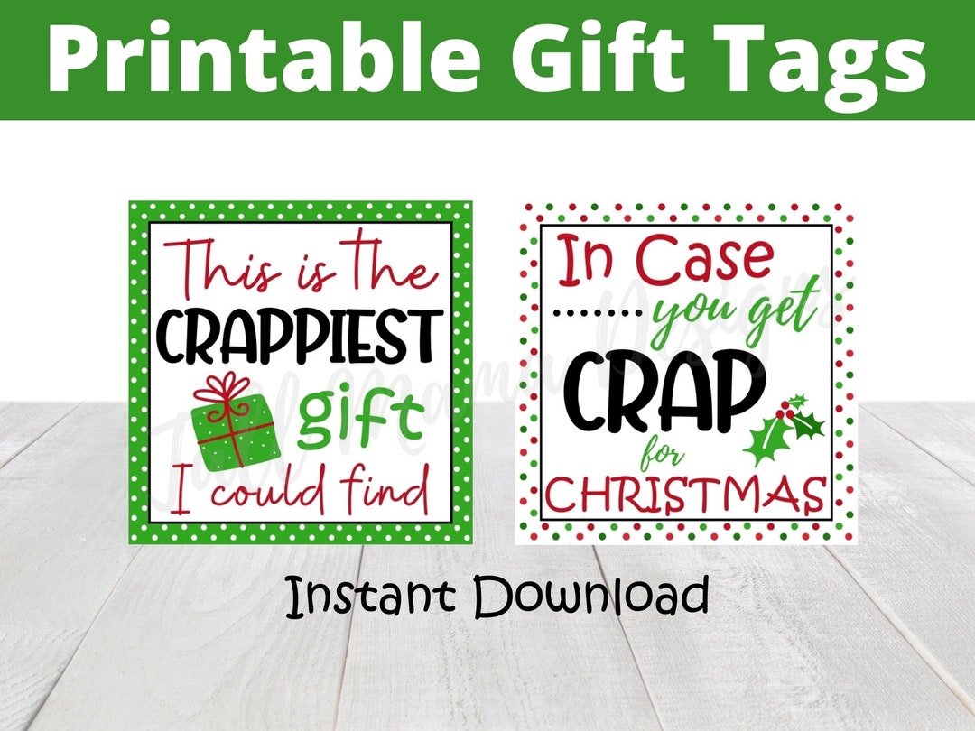 Gag Gift Tags, Instant Download, Funny Gift Tags, Toilet Paper Gift ...