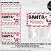 Santa Kisses Treat Bag Christmas Toppers Printable (Instant Download ...