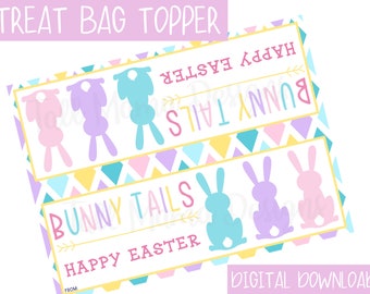 Easter Bunny Bait Printable Treat Bag Topper, Printable Easter Favor ...