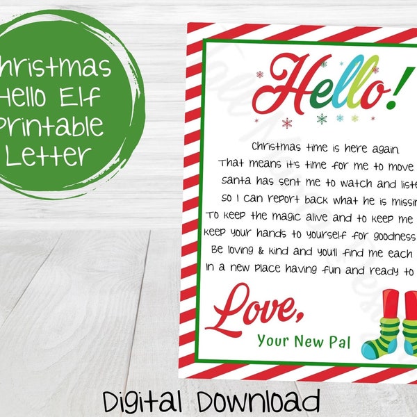 First Time Elf Arrival Letter - Etsy