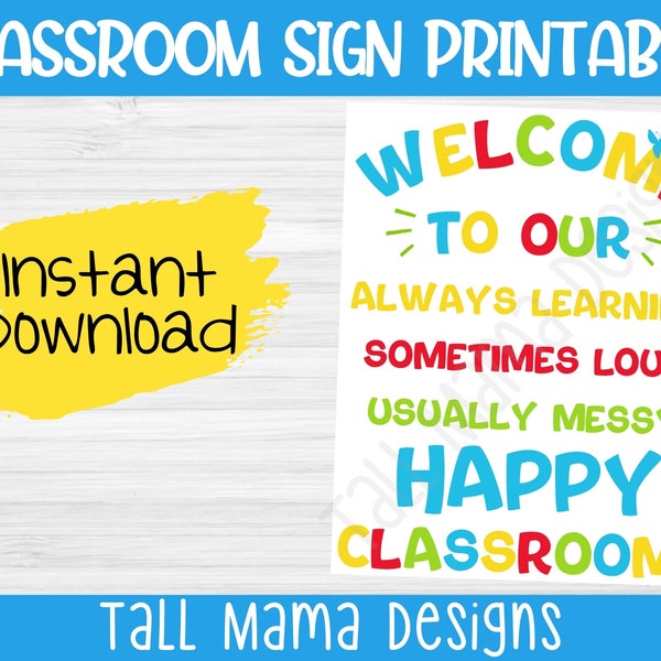 Classroom Sign - Etsy