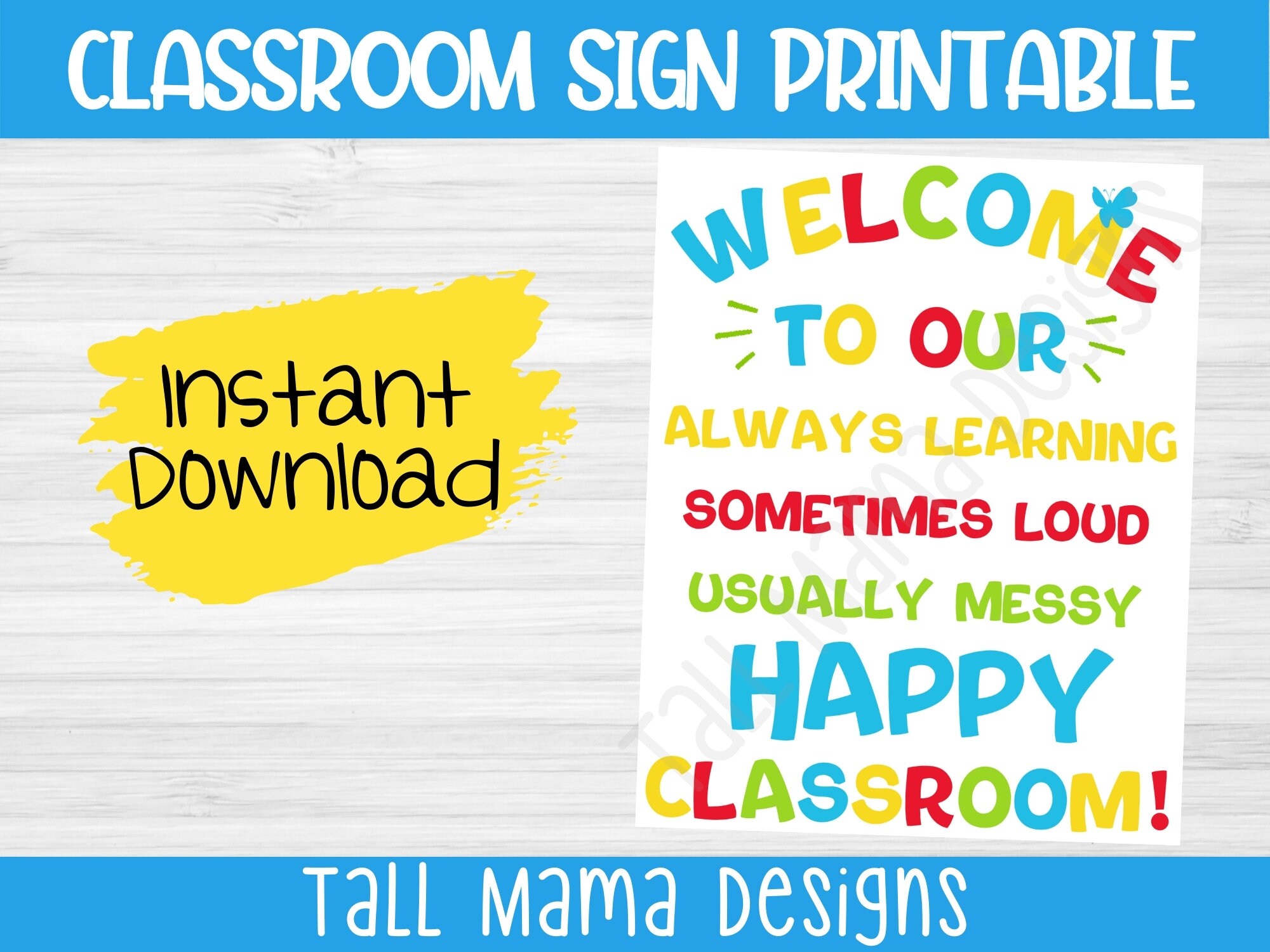 Welcome Sign For Classroom
