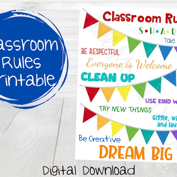 Class Rules - Etsy
