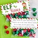 ELF Kisses Treat Bag Christmas Toppers, Printable Christmas Toppers ...