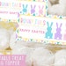 Bunny Tails Printable Treat Bag Topper Printable Easter Favor - Etsy