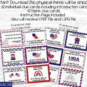 Fourth of July Scavenger Hunt, Printable 4th of July Scavenger Hunt ...