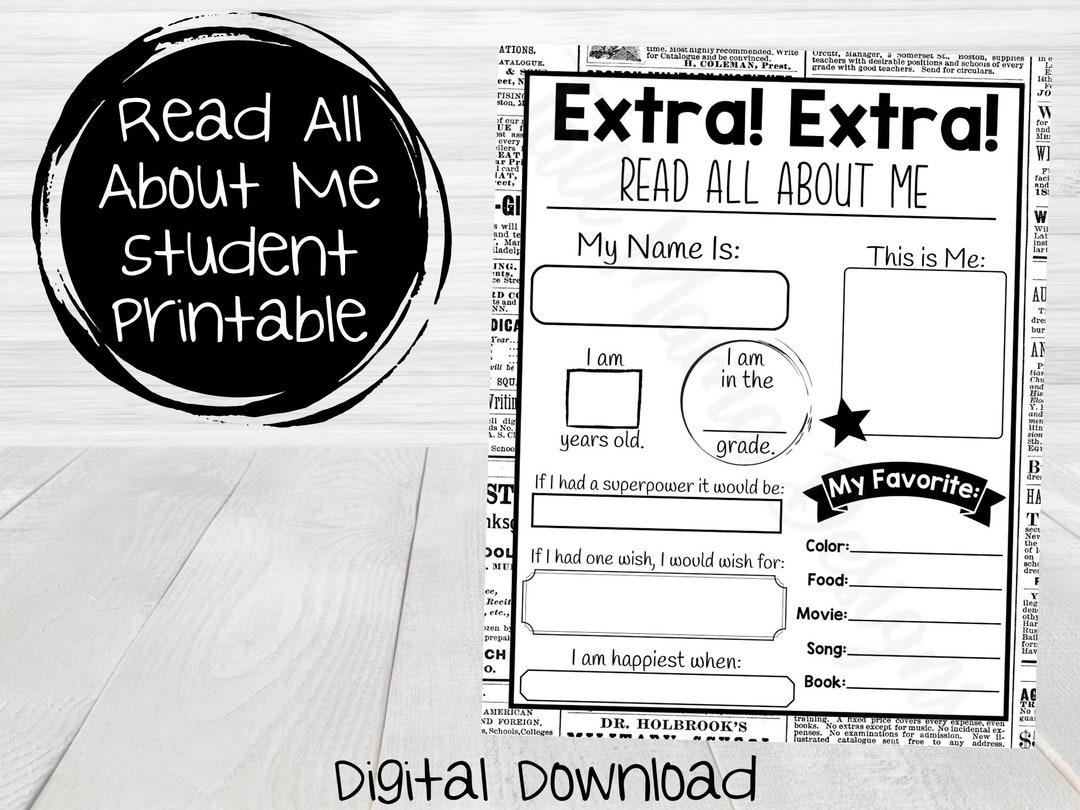Back to School Printable, First Day of School Printable, Digital ...