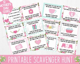 Mother's Day Scavenger Hunt Mom's Birthday Surprise - Etsy