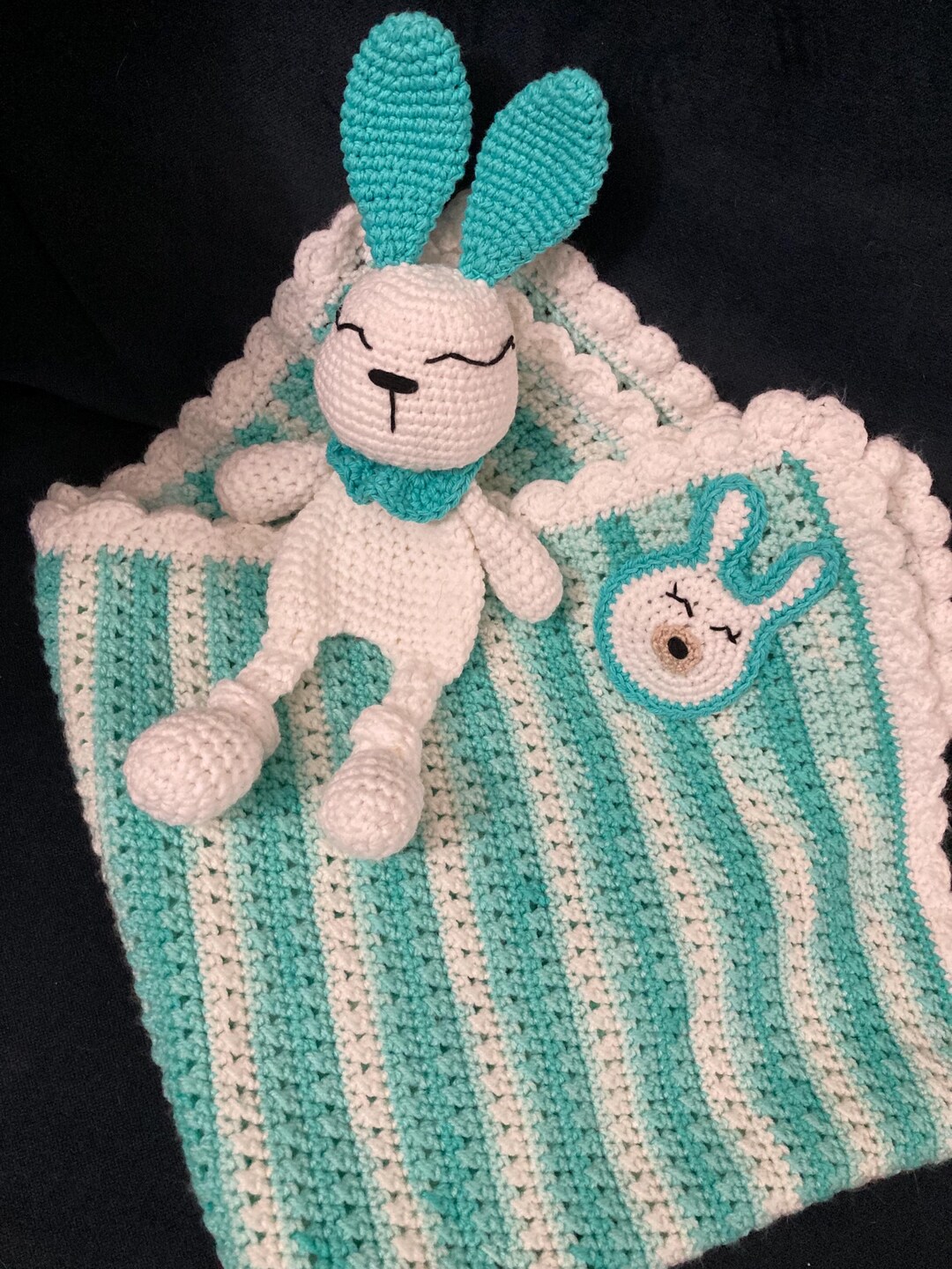 Baby Bunny Security Blanket and Matching Lovely - Etsy
