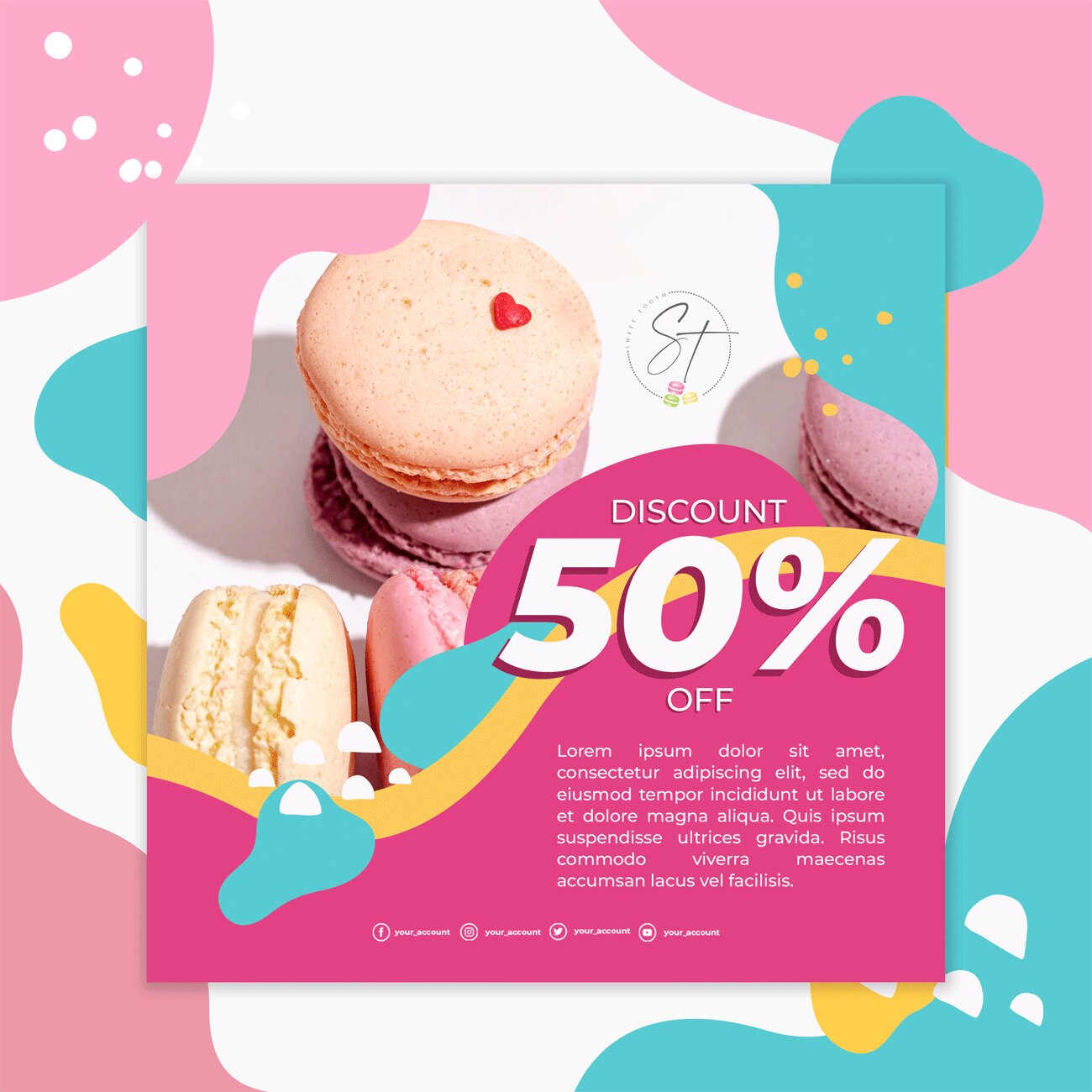Macaron Logo Design Macaron Tags Bakery Business Card - Etsy