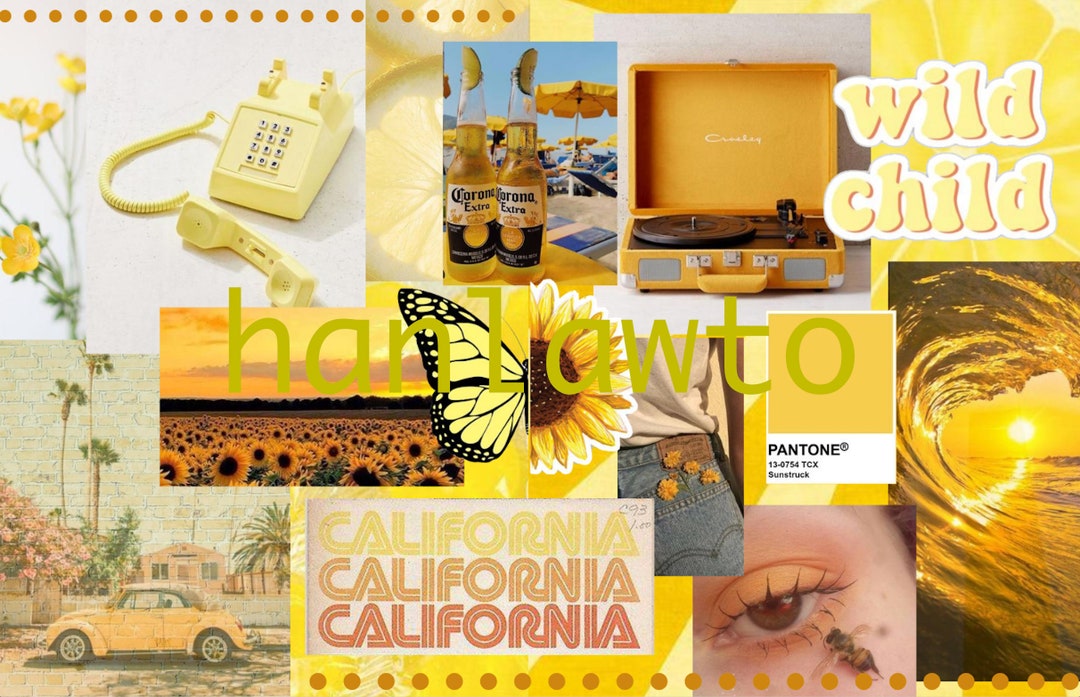 Laptop Collage Wallpaper - Etsy