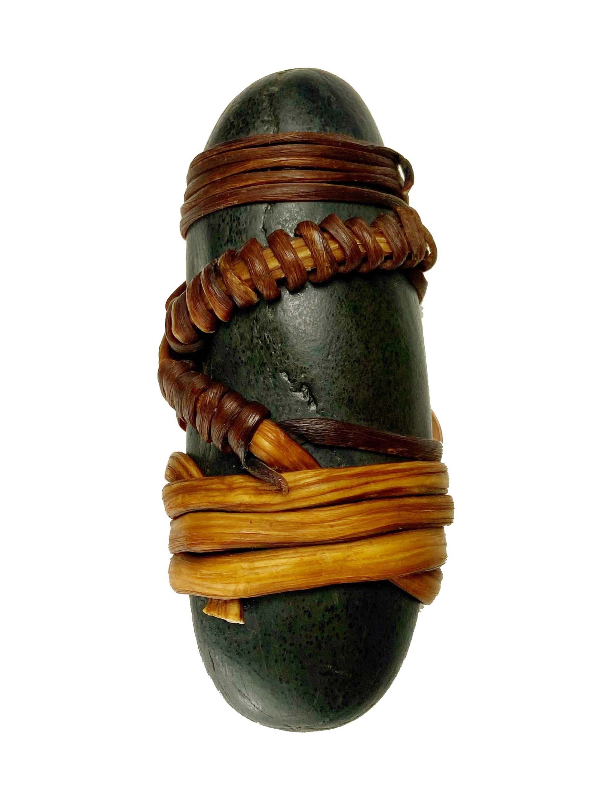 Chrysalis Stone - M, Zen Rock Wrap, Meditation Stone, Kelp Fiber ...