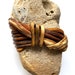 Tooth Stone - M, Zen Rock Wrap, Meditation Stone, Kelp Fiber Wrapped ...