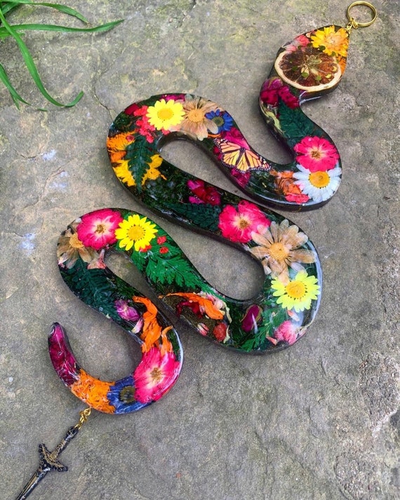 Resin Snake Snake Decor Snake Art Snake Wall Hanging - Etsy