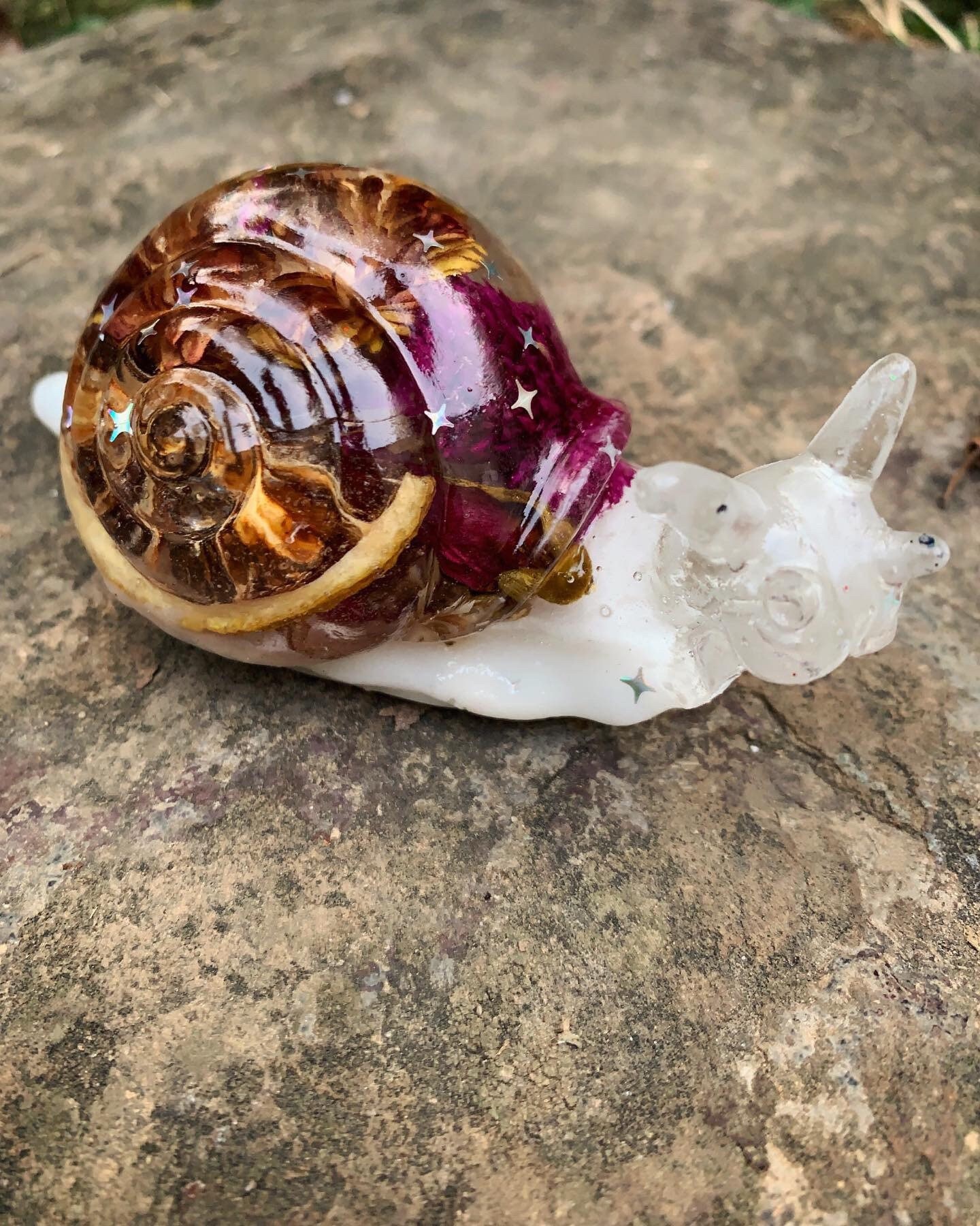 Snail Snail Figurine Resin Snail Snail Art Snail - Etsy