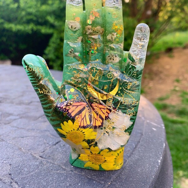 Palmistry Hand Statue - Etsy