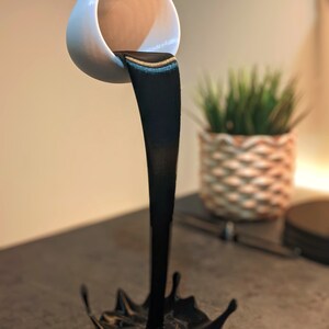 Floating Coffee Mug Spilling Cup Illusion Home Decor Art Sculpture Tea ...