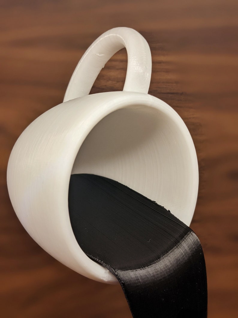 Floating Coffee Mug Spilling Cup Illusion Home Decor Art - Etsy