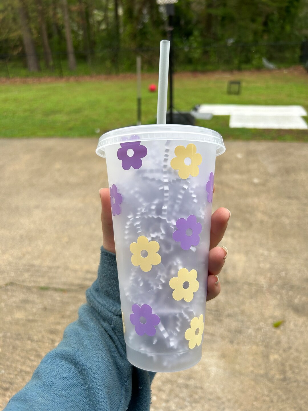 Retro Pastel Flower Cup + Decal Bundle! - Etsy