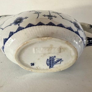 FURNIVALS England Blue DENMARK Gravy Boat Vintage Similar to - Etsy