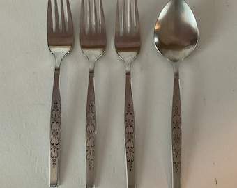 4 Rogers Premier Oneida SPANADA STAINLESS Teaspoons 6 1/8 Mcm USA - Etsy
