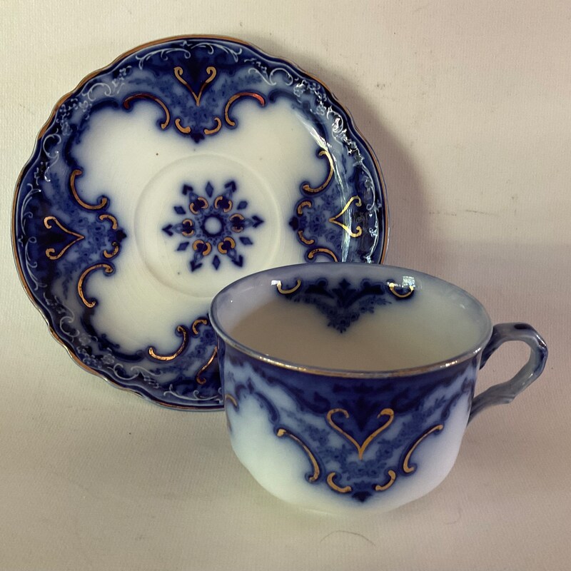 Flow Blue Tea Cup - Etsy