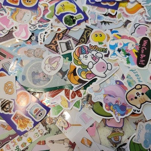 Random Sticker Grab Bag 50/100/150/250 Random Stickers Die Cuts Flakes ...