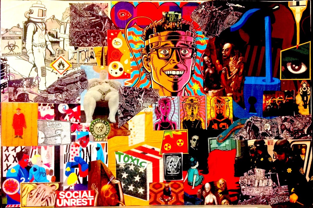 CONFUSION Original Collage Art by JPB - Etsy