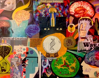 CONFUSION Original Collage Art by JPB - Etsy