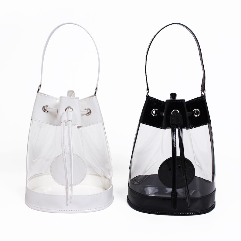 Rio Summer Bucket Bag/ Clear / Pvc / Stadium / Patent - Etsy