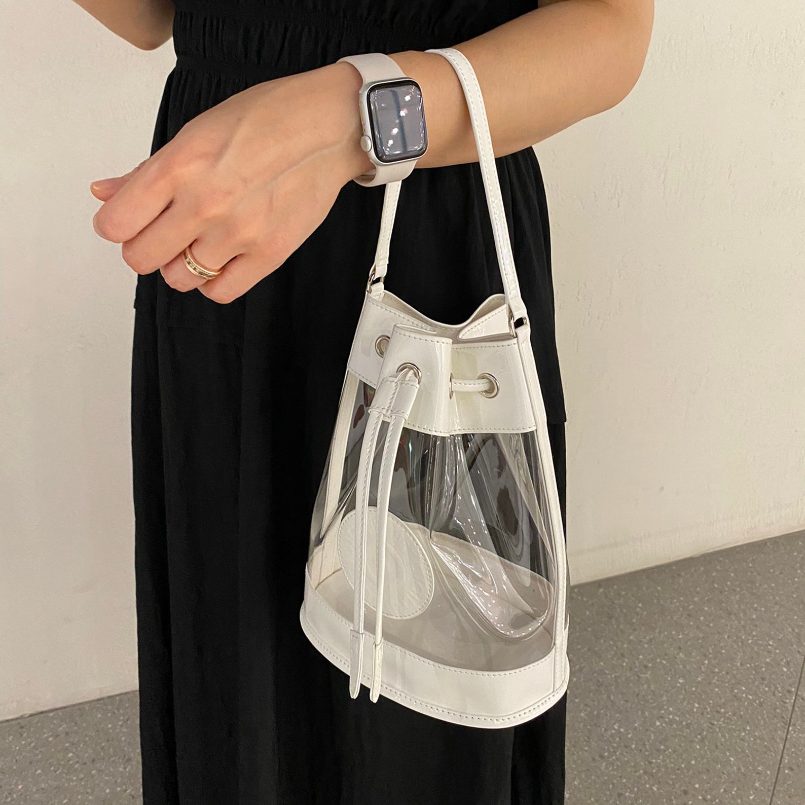 Rio Summer Bucket Bag/ Clear / Pvc / Stadium / Patent - Etsy