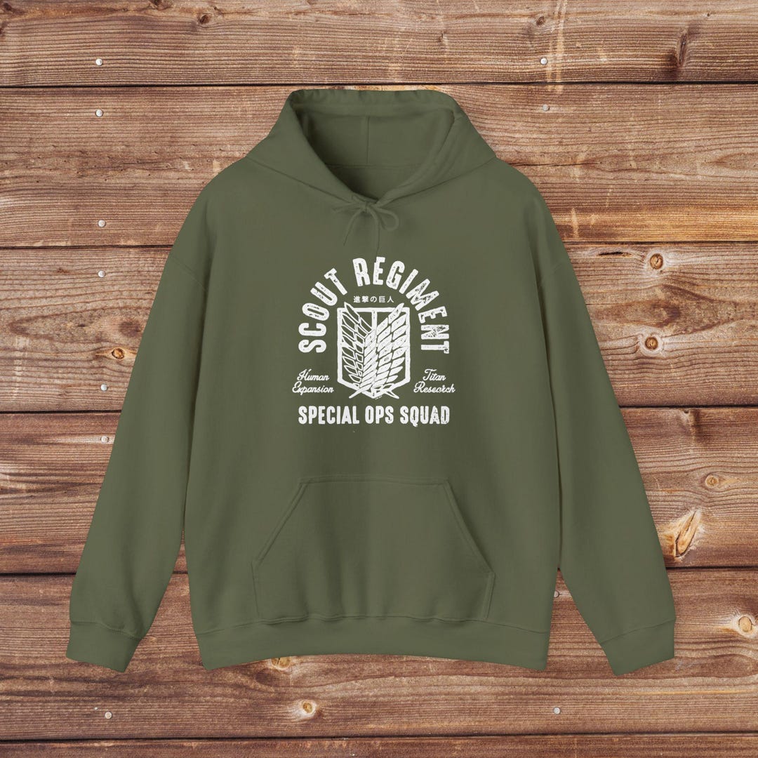 Attack on Titan Hoodie Sweatshirt, AOT Anime, Scout Regiment AOT, Anime ...