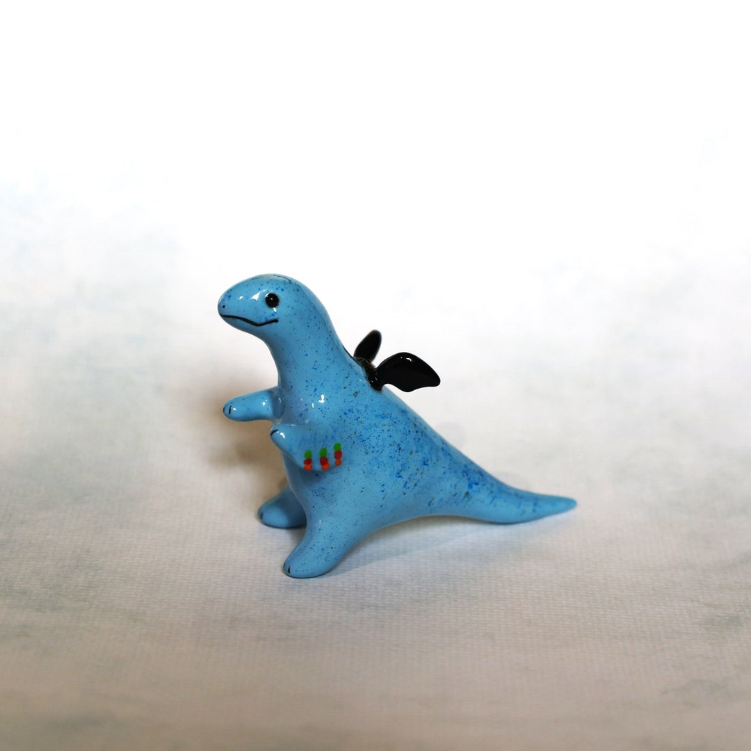 Little Polymer Clay Raptor Dinosaur, Halloween Themed Animals, Adorable ...