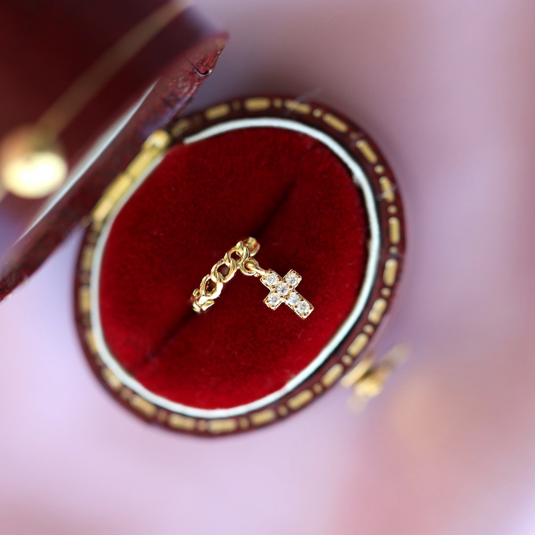 Tiny Cross Hoops 18K Helix Cross Earrings Minimal Cross - Etsy