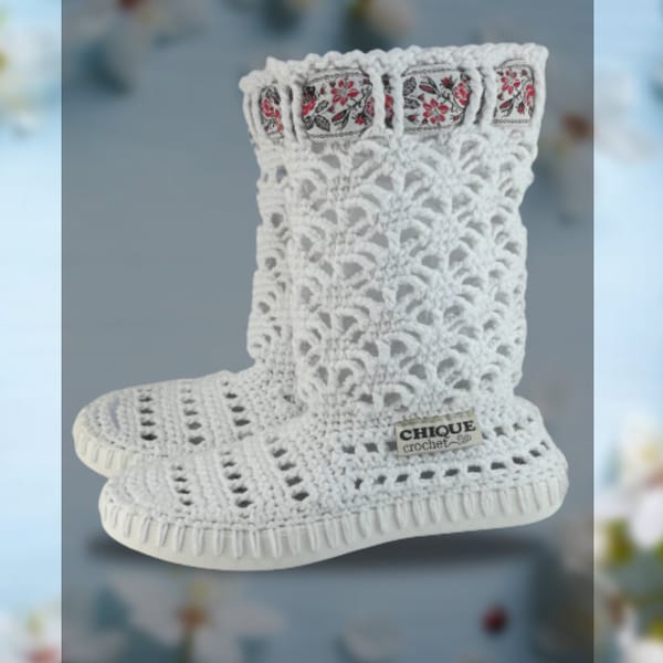 Crochet Boots - Etsy
