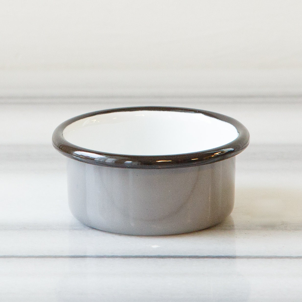 Pots & Pans Grey Rimmed Small Enamel Pan Refikadan By Refika Birgul ...