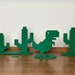 Google Chrome Dinosaur T-rex A 3D Printed Model With Cactus Background ...