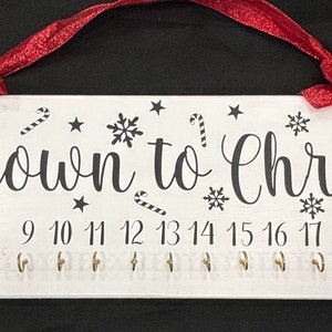 Countdown to Christmas Advent Calendar, Wood Decor, Christmas Decor - Etsy