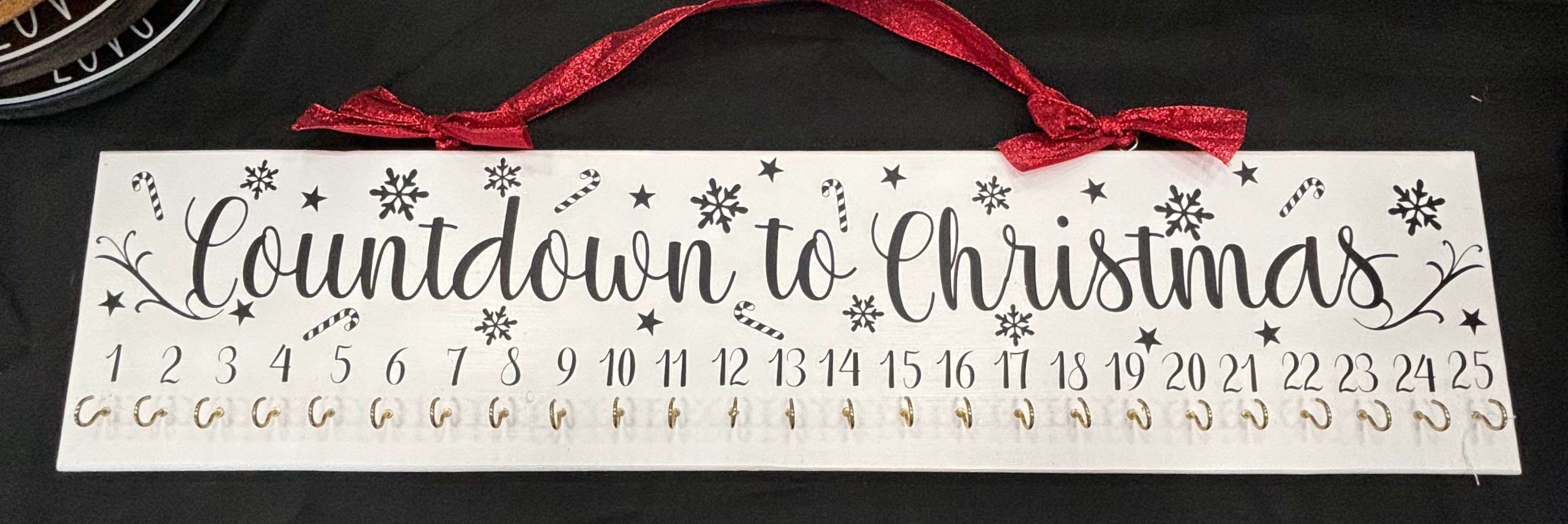 Countdown to Christmas Advent Calendar, Wood Decor, Christmas Decor - Etsy