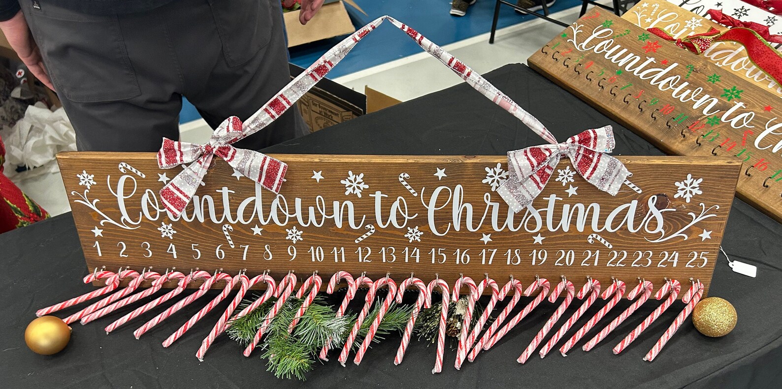 Countdown to Christmas Advent Calendar, Wood Decor, Christmas Decor - Etsy