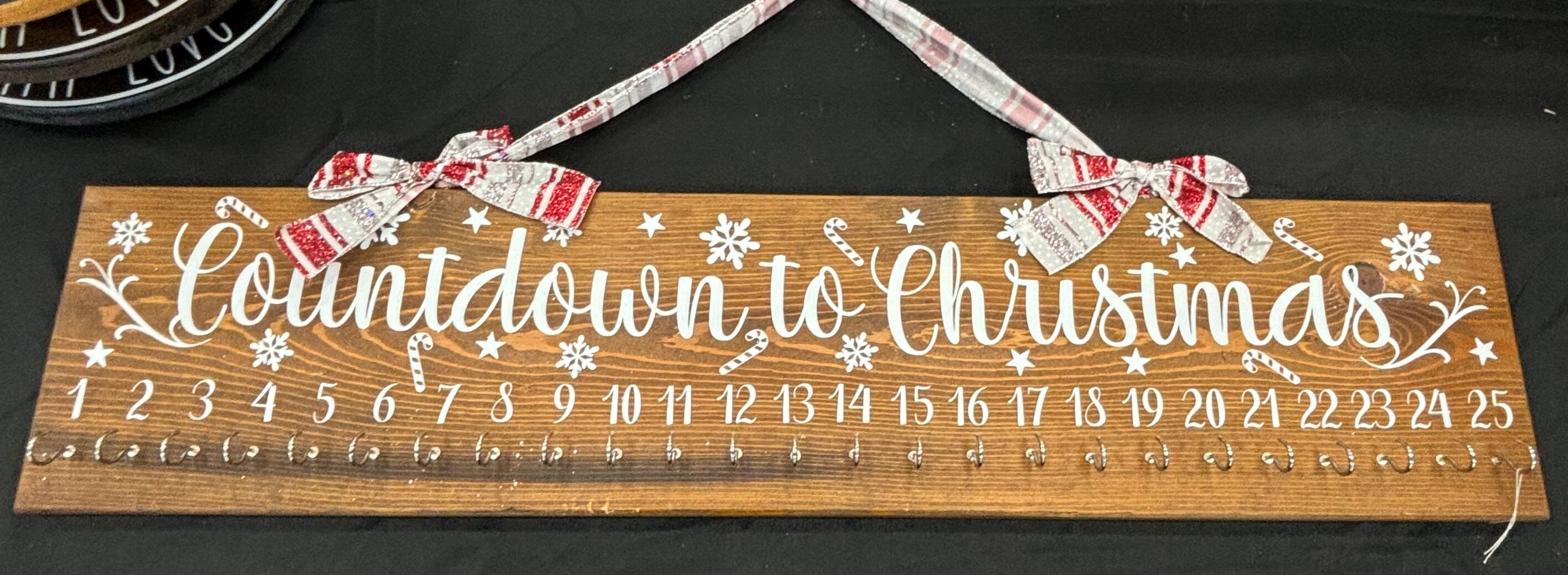 Countdown to Christmas Advent Calendar, Wood Decor, Christmas Decor - Etsy