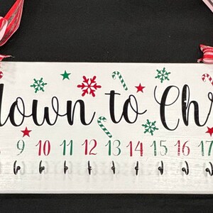 Countdown to Christmas Advent Calendar, Wood Decor, Christmas Decor - Etsy